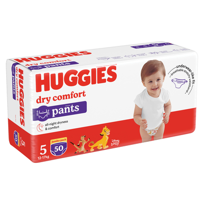 Huggies Dry Comfort Pants Size 5 (12-15kg) Jumbo Pack 50 Pants x 64 | PnP