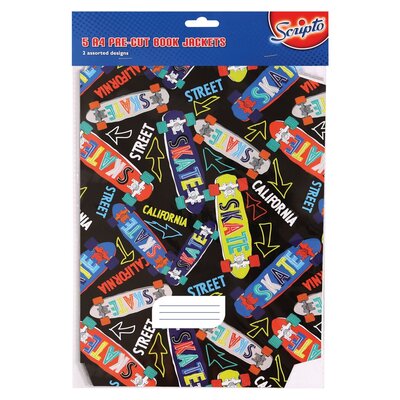 Scripto Assorted Book Cover A4 5 Pack | PnP