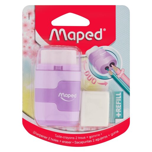 Maped Pastel 2 Hole Sharpener & Eraser | PnP