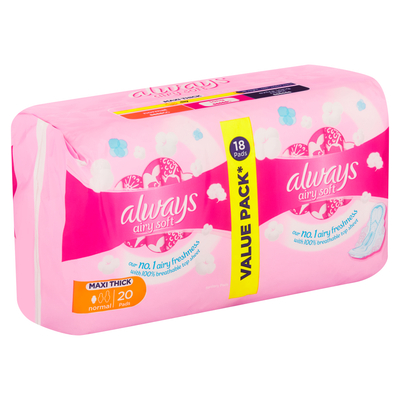 Always Maxi Cotton Long Pads 20 Pack | Smart Price Specials | PnP Home