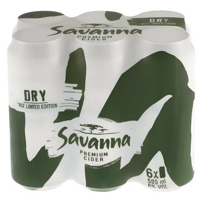 Savanna Dry Can 6 x 500ml | PnP
