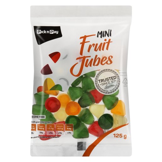 PnP Mini Fruit Jubes 125g | PnP