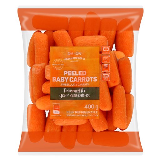 PnP Peeled Baby Carrots 400g | PnP
