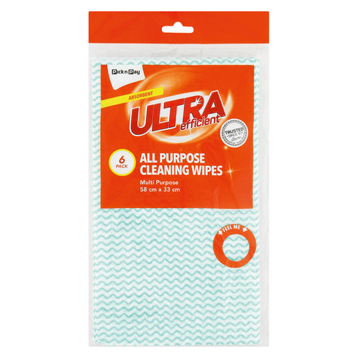 PnP Ultra Cleaning Wipes Green 6 Pack | PnP