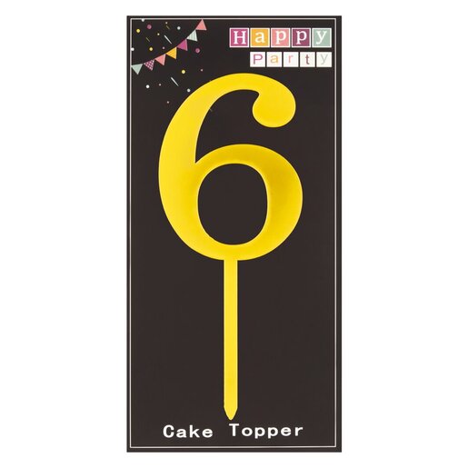 G&D Number 6 Cake Topper | PnP
