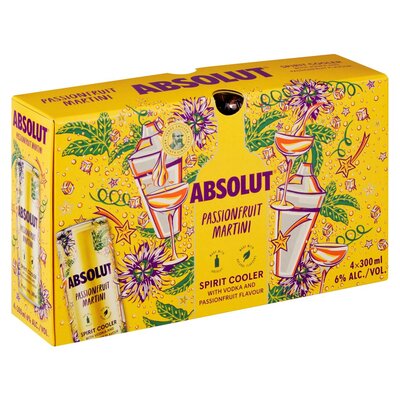 Absolut Passionfruit Martini 4 x 300ml | PnP