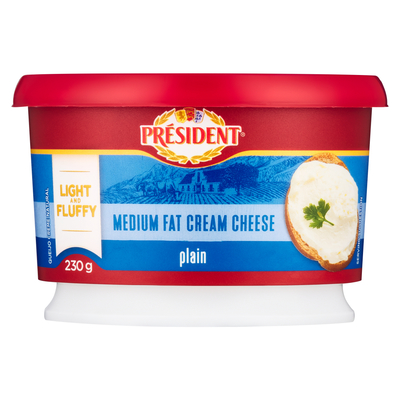 President Medium Fat Traditional Cream Cheese 230g | Smart Price ...