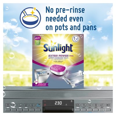 Sunlight Extra Power Automatic Dishwashing Tablets 46 Pack | PnP