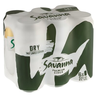 Savanna Dry Can 6 x 500ml | PnP