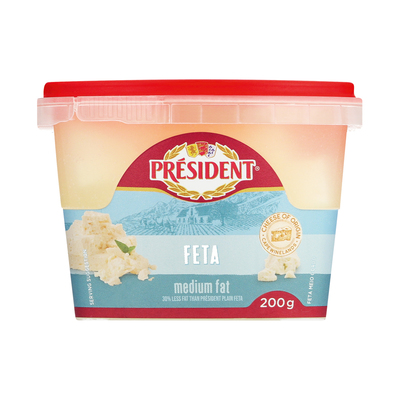 President Medium Fat Feta 200g x 12 | PnP
