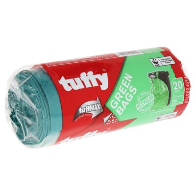 Tuffy Green Refuse Bags on Roll 750mm x 950mm 20 Pack | PnP