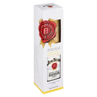 Jim Beam White Label Bourbon Gift Pack 750ml | PnP