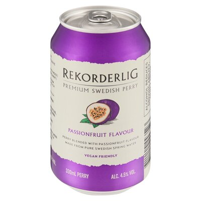 Rekorderlig Passionfruit Flavour Premium Swedish Perry Can 330ml | PnP