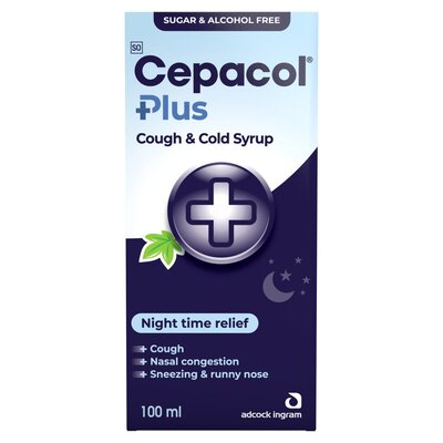 Cepacol Cough Syrup Plus Night 100ml | PnP