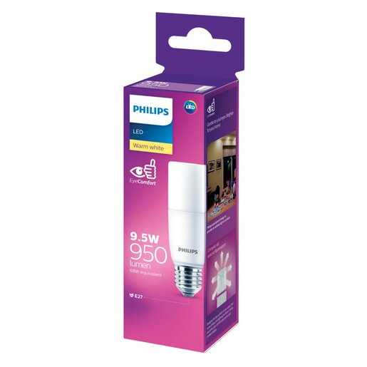 Philips Warm LED Stick Bulb 9.5W E27 3000K 1PF/6 AU | PnP