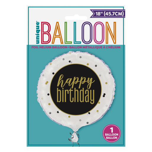 G&D Metallic Happy Birthday Foil Balloon 45cm | Smart Price Specials ...