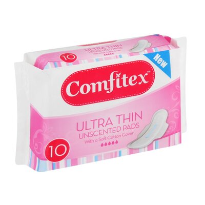 Comfitex Unscented Ultra Soft Cotton Pads 10 Pack | PnP