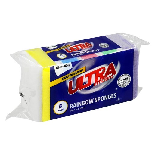 PnP Ultra Non Scratch Rainbow Sponges 5 Pack | Smart Price Specials ...