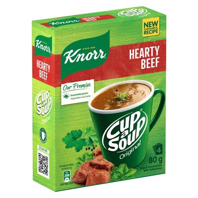 Knorr Cup-A-Soup Hearty Beef Instant Soup 4 x 20g | Smart Price ...
