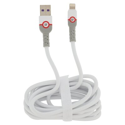 Superfly 2.4A White Lightning Cable 2m | PnP