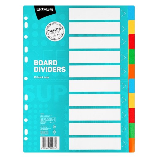 PnP 10 Divider Index Board | PnP
