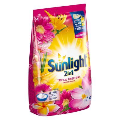 Sunlight Tropical Sensations 2in1 Hand Washing Powder Detergent 2kg ...