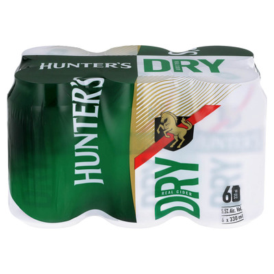Hunters Dry Can 6 x 330ml | PnP