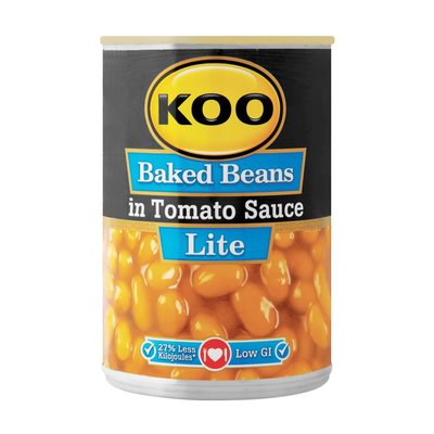 Koo Baked Beans In Tomato Sauce Lite 410g | PnP