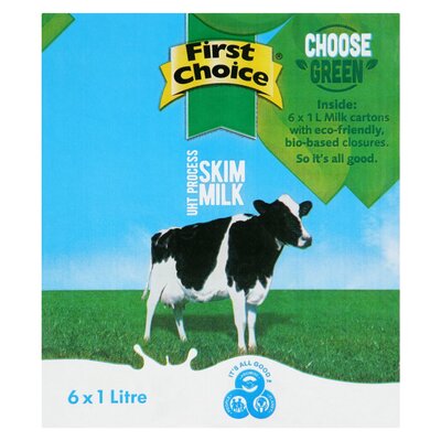 First Choice Uht Skim Milk 6 x 1L | PnP
