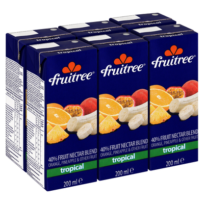 Fruitree 40% Fruit Nectar Blend Tropical 200ml x 6 | PnP