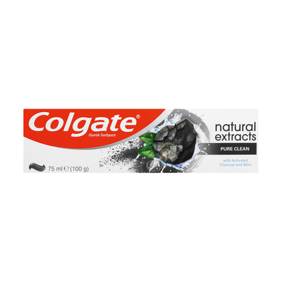 Colgate Natural Extracts Charcoal, Pure Clean Toothpaste 75ml | PnP