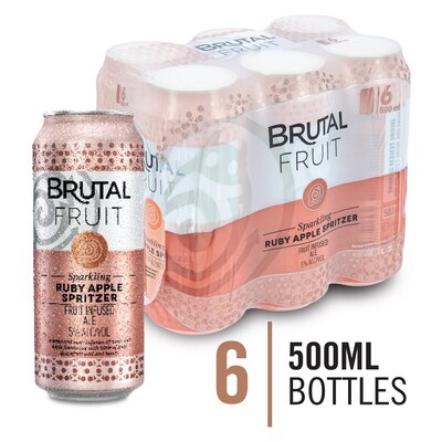Brutal Fruit Ruby Apple Spritzer 6 x 500ml | PnP