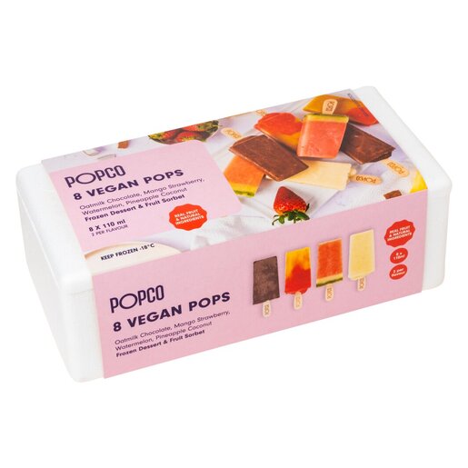 Popco Vegan Pops Multipack 110ml 8 Pack | PnP