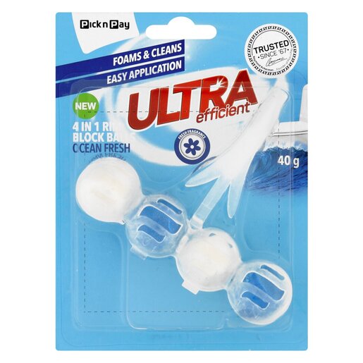 PnP Ultra Ocean Fresh 4 Balls Rim Block 40g | PnP
