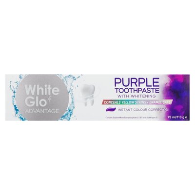 White Glo Advantage Purple Toothpaste 75ml | PnP