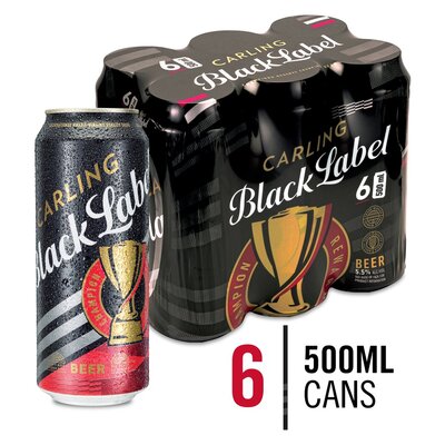 Carling Black Label Can 6 x 500ml | PnP
