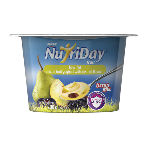Danone Nutriday Low Fat Strawberry & Custard Fruit Yoghurt 200g | PnP
