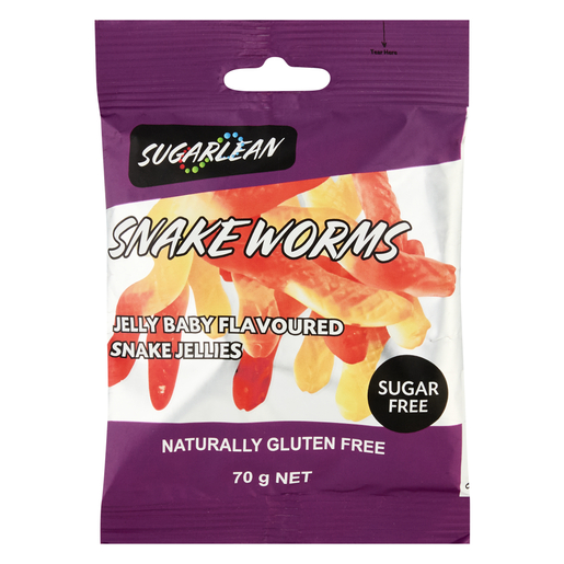 Sugarlean Sugar Free Snake Worms Jellies 70g | PnP