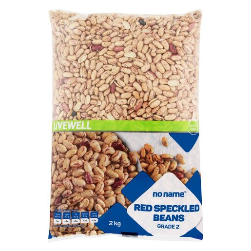No Name Live Well Red Speckled Sugar Beans 2kg | PnP
