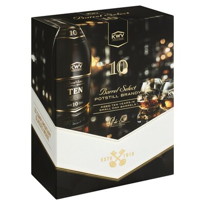 KWV 10 Year Old Bandy 750ml With Complimentary Glasses | PnP