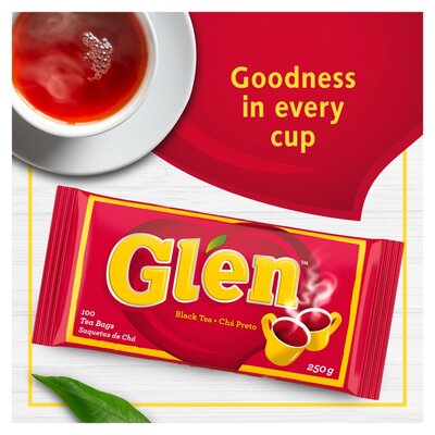 Glen Black Tea Tagless Tea Bags 100 Pack | PnP