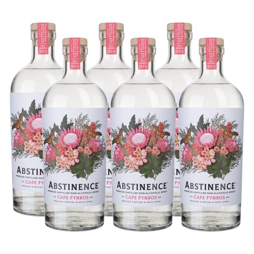 Abstinence Cape Floral Non-Alcoholic Gin Alternative 750ml x 6 | PnP