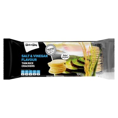 PnP Salt & Vinegar Thin Rice Cracker 100g | PnP