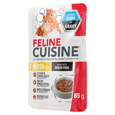 Feline Cuisine Kitten Fish Gravy Cat Food 85g | PnP