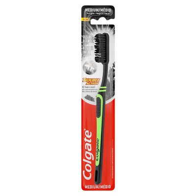 Colgate Double Action Charcoal Medium Toothbrush | PnP