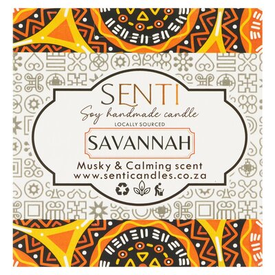 Senti Candles Savan Soy Wax Candle 400g | PnP