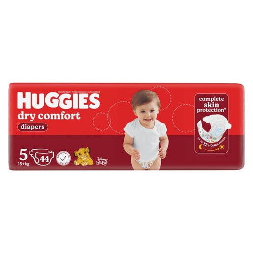 Huggies Dry Comfort Size 5 (15kg+) Value Pack - 44 Nappies | Smart ...