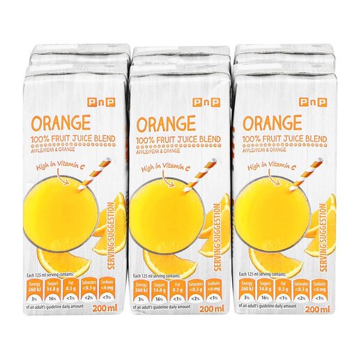 PnP Orange Juice 200ml x 6 | PnP