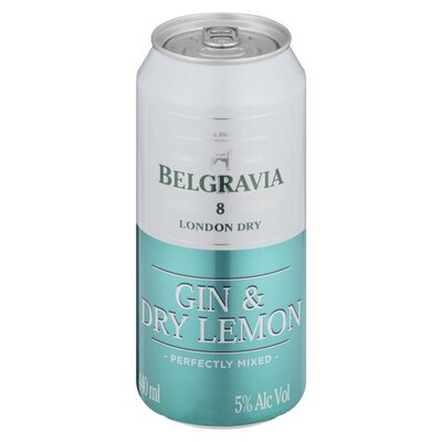 Belgravia Gin & Dry Lemon Can 440ml | Smart Price Specials | PnP Home