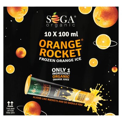 Soga Organic Frozen Orange Ice Rocket Multipack 1L | PnP